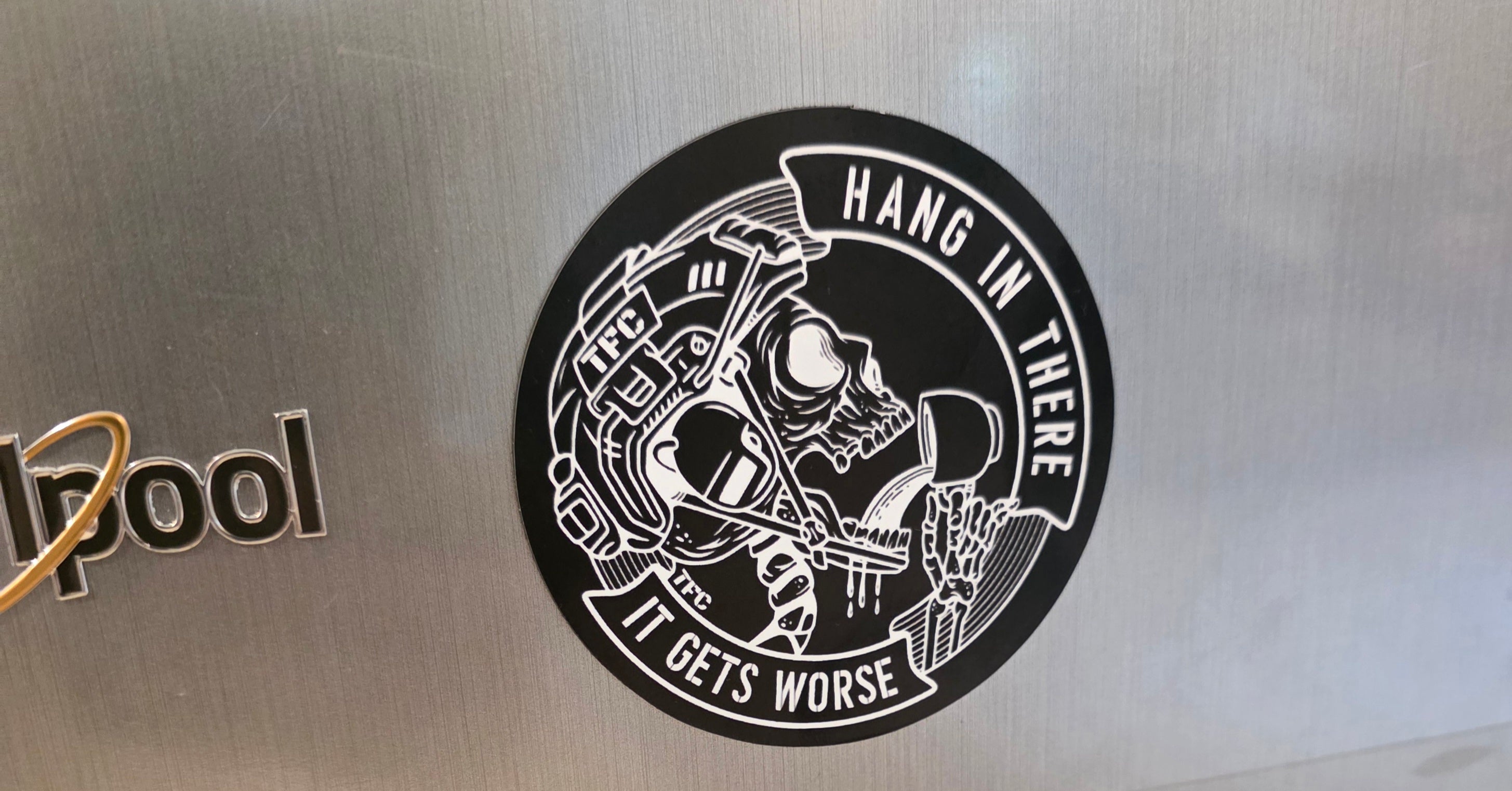 TFC ‘Hang In There – It Gets Worse’ Magnetic Patch | Dark Humor Tactic ...